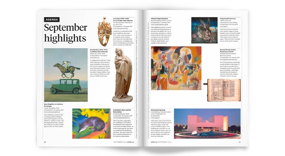 September 2016 | Apollo Magazine
